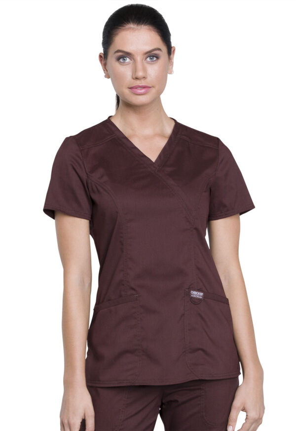 WW610 ESP CHEROKEE REVOLUTION mock wrap top Espresso/M - Medeleq